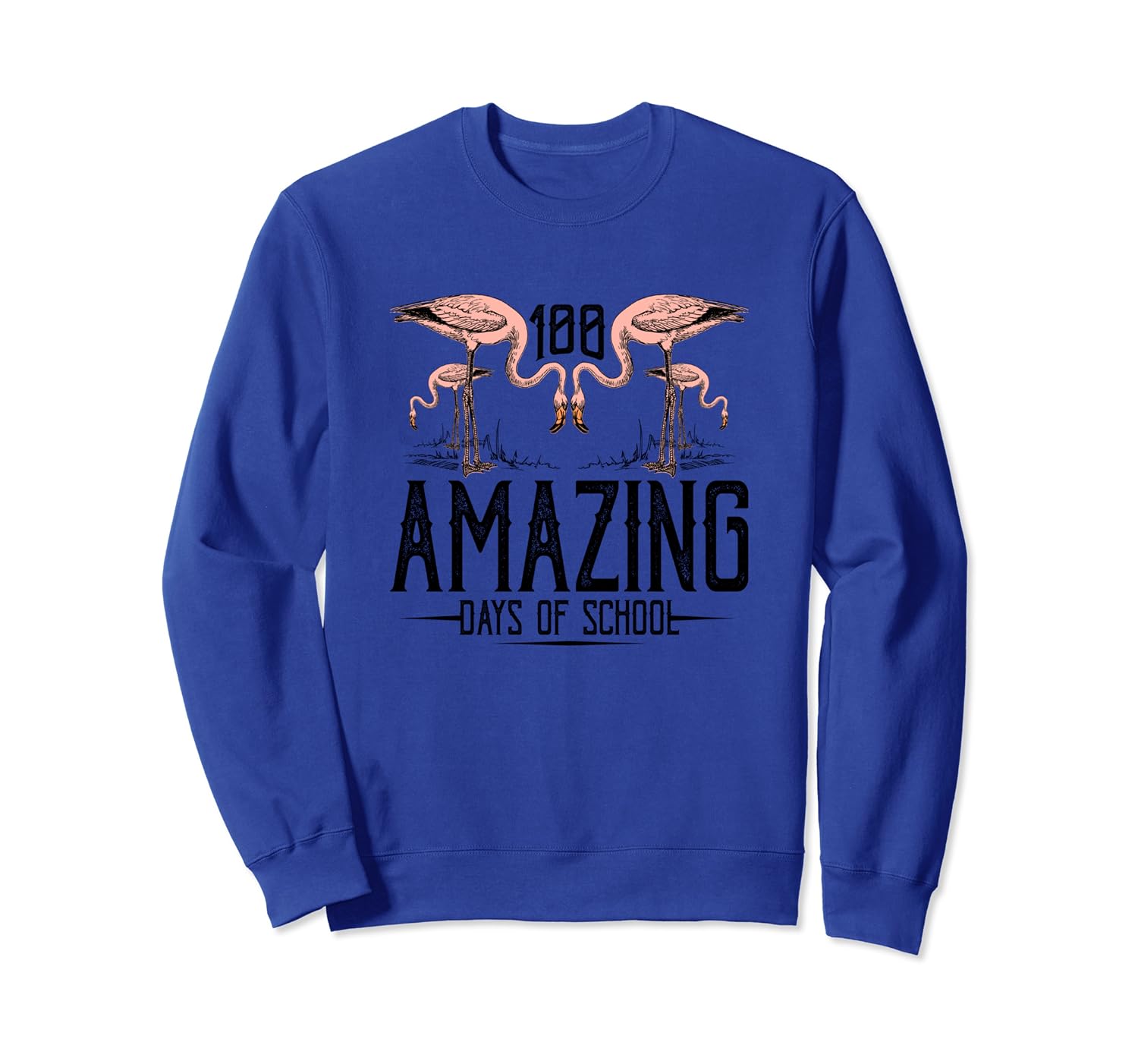 100 Amazing Days Of School Cute Flamingo Pun Student Teacher Sweatshirt 100-amazing-days-of-school-cute-flamingo-pun-student-teacher-sweatshirt